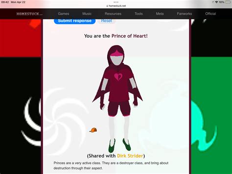 I Got This Classpect On The Classpect Quiz What Do U Guys Think About
