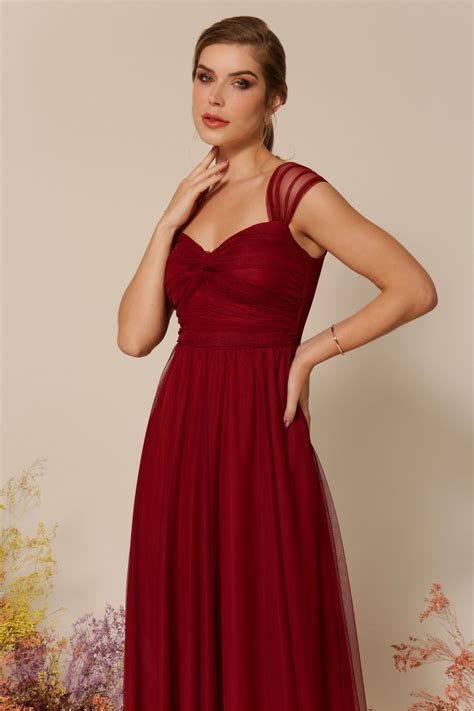 Vestido De Festa Vestido De Festa Marsala Longo Elisa Ladydress
