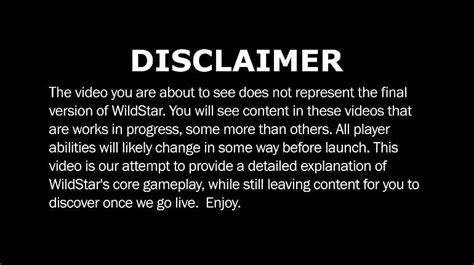 Continue The Telling Of The Disclaimer Story In The Comments Rwildstar