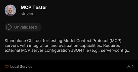 Mcp Tester Mcp Servers · Lobehub