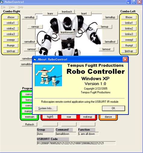 PC Based Robosapien Controller Robots Dreams