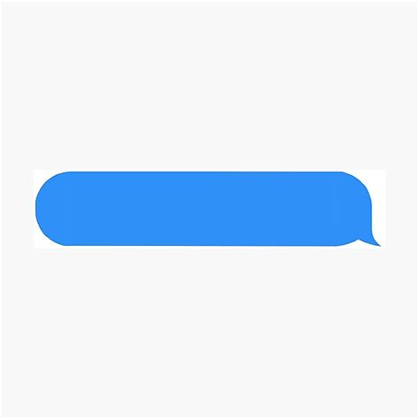 Blank Imessage Bubble Long Photographic Print For Sale By Mdhalloran
