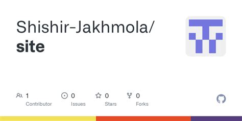 Github Shishir Jakhmola Site