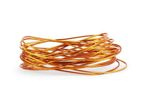 Premium Photo Copper Wire Isolated On White Background