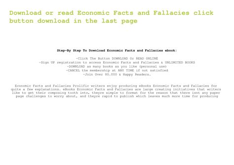 Ppt [p D F Book] Economic Facts And Fallacies By Thomas Sowell Powerpoint Presentation Id