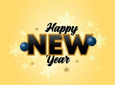 Vecteur Bonne Année L Fond De Lettrage En Métal Doré Réaliste L Par