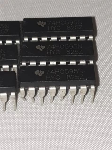 74HC595 SN74HC595N Registre à décalage 8 bits DIP 16 Texas RoHS lot
