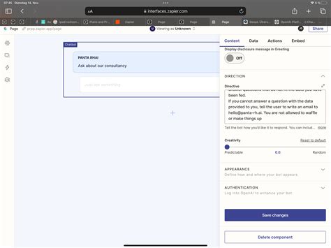 How Do I Restrict My ChatGPT Based ChatBot To Only Answer Questions Based On Uploaded Data