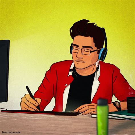 sauvik deb on linkedin photoshop digitalart characterdesign myavatar