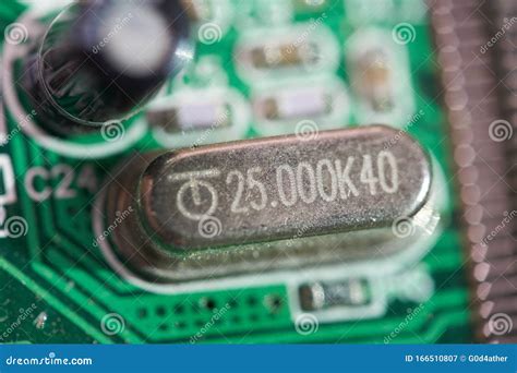 Oscillator Circuit On Prototyping Board Breadboard Stock Image