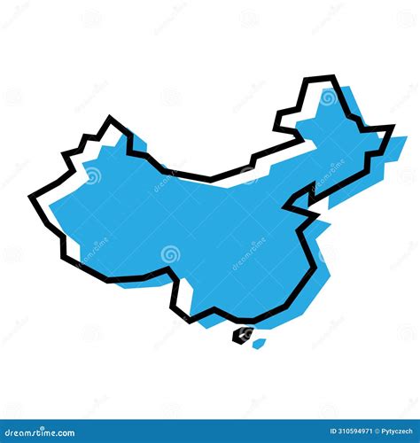 China Simplified Vector Map | CartoonDealer.com #311743075