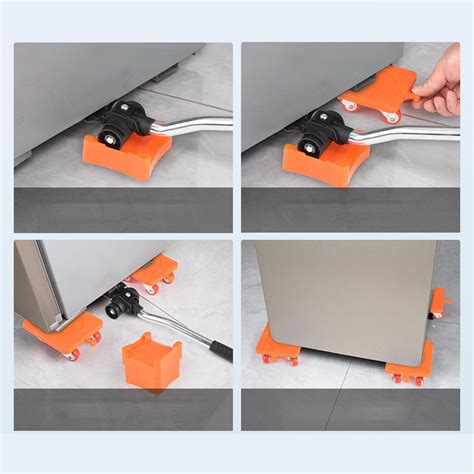 8pcs Set Heavy Duty Furniture Lifter Roller Handling Tool Kit 500kg