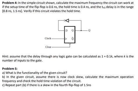 Solved Problem In The Simple Circuit Shown Calculate The Chegg