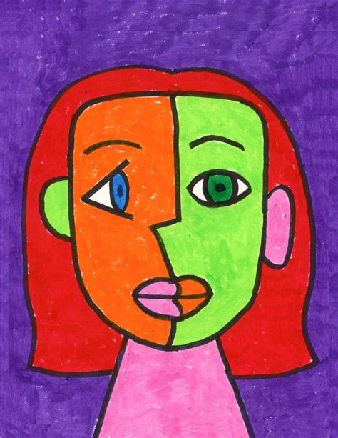 Cubism Art Drawing Tutorial Of Face Easy Cubism Cubist Art Picasso