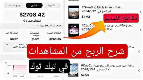الربح من المشاهدات في تيك توك Youtube