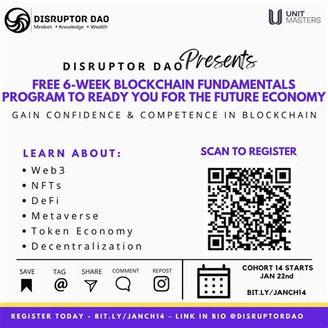 Disruptor Dao On Linkedin Blockchain Web3 Opportunity Learning Digital Building Education