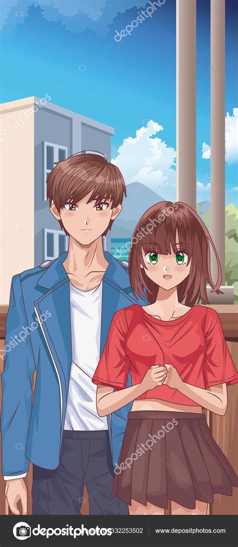 Young Couple Hentai Style Characters Stock Vector By ©jemastock 332253502