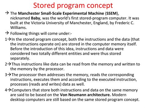 Stored Program Concept Ppt