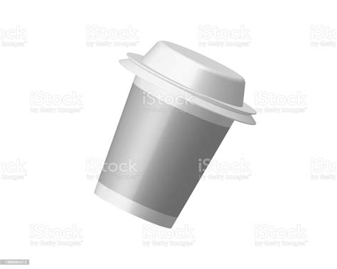벡터 현실적인 3d 흰 종이 일회용 컵 아이콘 투명도 격자 배경에 고립 그래픽 디자인 서식 파일 이랑 전면 보기 3차원 형태에 대한 스톡 벡터 아트 및 기타 이미지 Istock