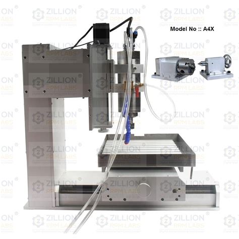 Silver Small CNC 4 Axis With Mach4 USB Connection Model Name Number A4X Max Job Size 300 400