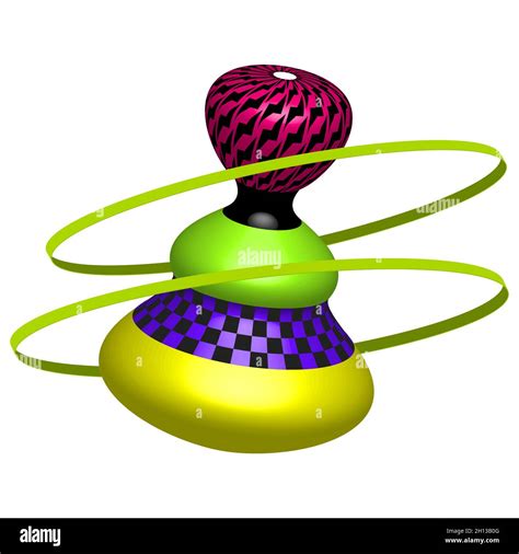 3d Realistic Vector Shapes Volumetric Bright Toys Of An Unusual Shape