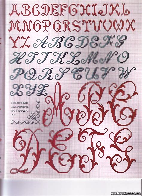 Вышивка Крестом Буквы И Цифры Схемы Maximaster