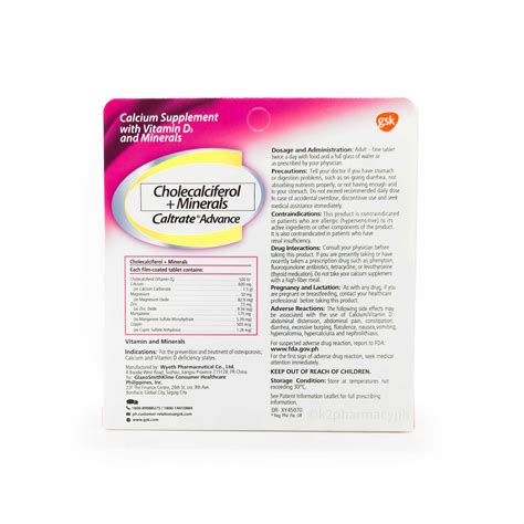 Caltrate® Advance Film Coated Tablet