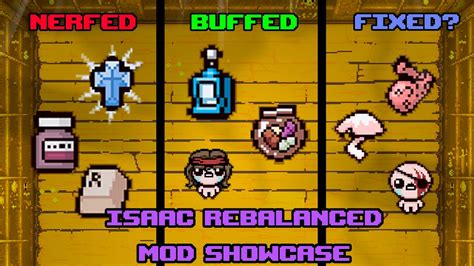 Making It Fair Isaac Rebalanced Mod Showcase Tboi Repentance Youtube