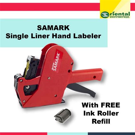 ]eandsamark Single Liner Hand Labeller 8 Digit Heavy Duty Sato Gun
