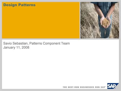 Design Patterns Part 1 Of 2 Ppt
