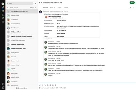 Webex Experience Management Bot Webex App Hub