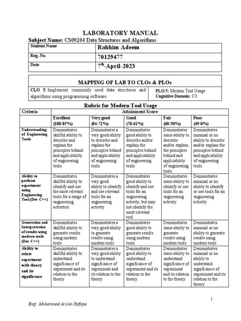 Lab8 Dsa W23 Open Ended Pdf C Engineering