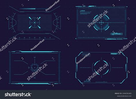 Hud Target Screens Targeting Focusing Screen Royalty Free Stock