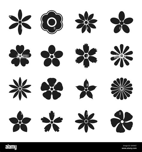flower bud set vector illustration stock vector image and art alamy