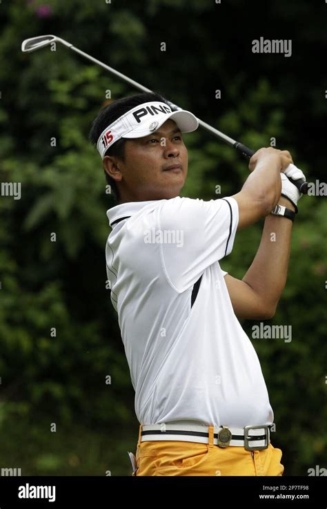Lin Wen Tang Of Taiwan Tees Off At The 5th Hole During The Ubs Hong Kong Open Golf Tournament At