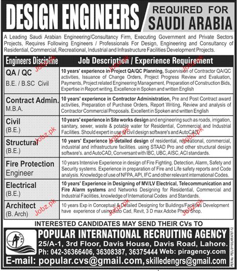 Design Engineers Job Opportunity 2025 Job Advertisement Pakistan