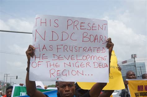 Breaking Protest Rocks Nddc Head Office Port Harcourt Rivers State