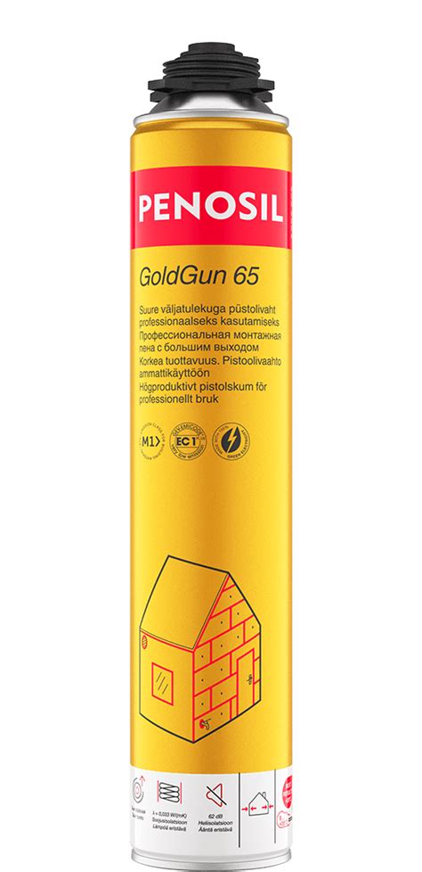 Penosil GoldGun 65 vahva ja tiivis laadukas polyuretaanivaahto
