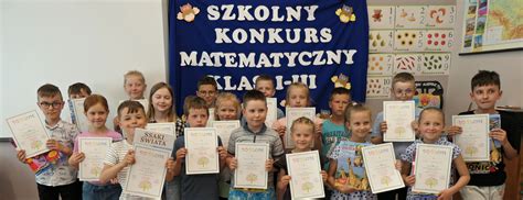 Szkolny Konkurs Matematyczny dla uczniów klas I III Zespół