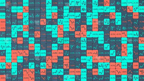 金融统计图表和百分比数据3d渲染