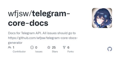 Github Wfjsw Telegram Core Docs Docs For Telegram Api All Issues Should Go To Https Github