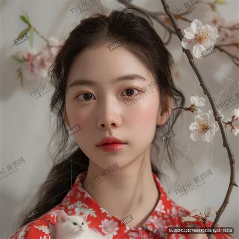 Ai创作图少女花颜 面若桃花 日系美少女 日系韩系女孩 水蜜桃女孩 中式美女头像 少女粉嫩 红白韩系简约 真人转手绘 真人照片转手绘 日系甜美风格 仙女桃桃 唯美日系风 红扑扑的脸蛋 文艺少女