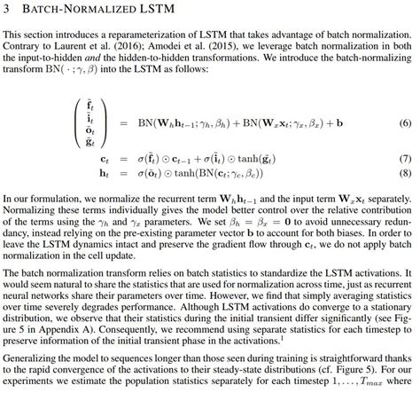 Recurrent Batch Normalization Tensormsa