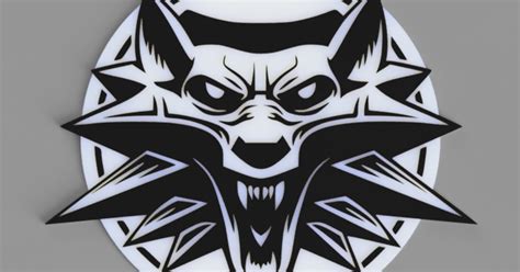 Witcher Logo Decoration By Miku Download Free Stl Model