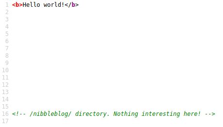 Hack The Box Nibbles Without Metasploit Rizemon S Blog
