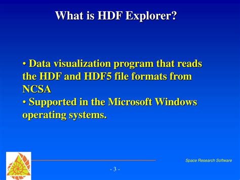 PPT HDF Explorer PowerPoint Presentation Free Download ID 185981