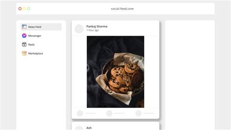 Codepen Social Media Template