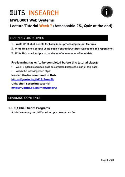 iwbs001 tutorial week 07 fiiwbs001 web systems lecture tutorial week