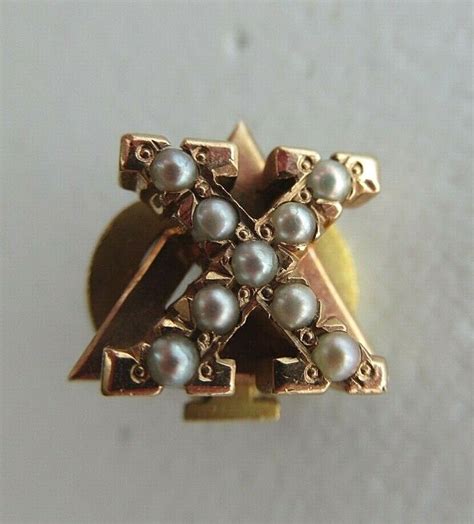 Usa Fraternity Pin Chi Lambda Phi Made In Gold 10k 1549 Worldwidemedals