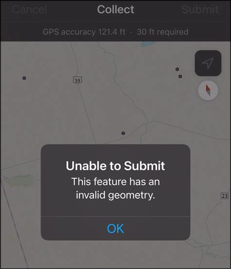 Error Unable To Submit This Feature Has An Invalid Geometry